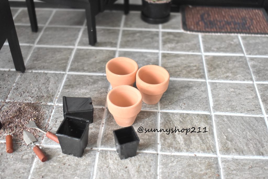 Pot en terre pour plante miniature 1/6,1/4 Barbie, BJD, Minifee